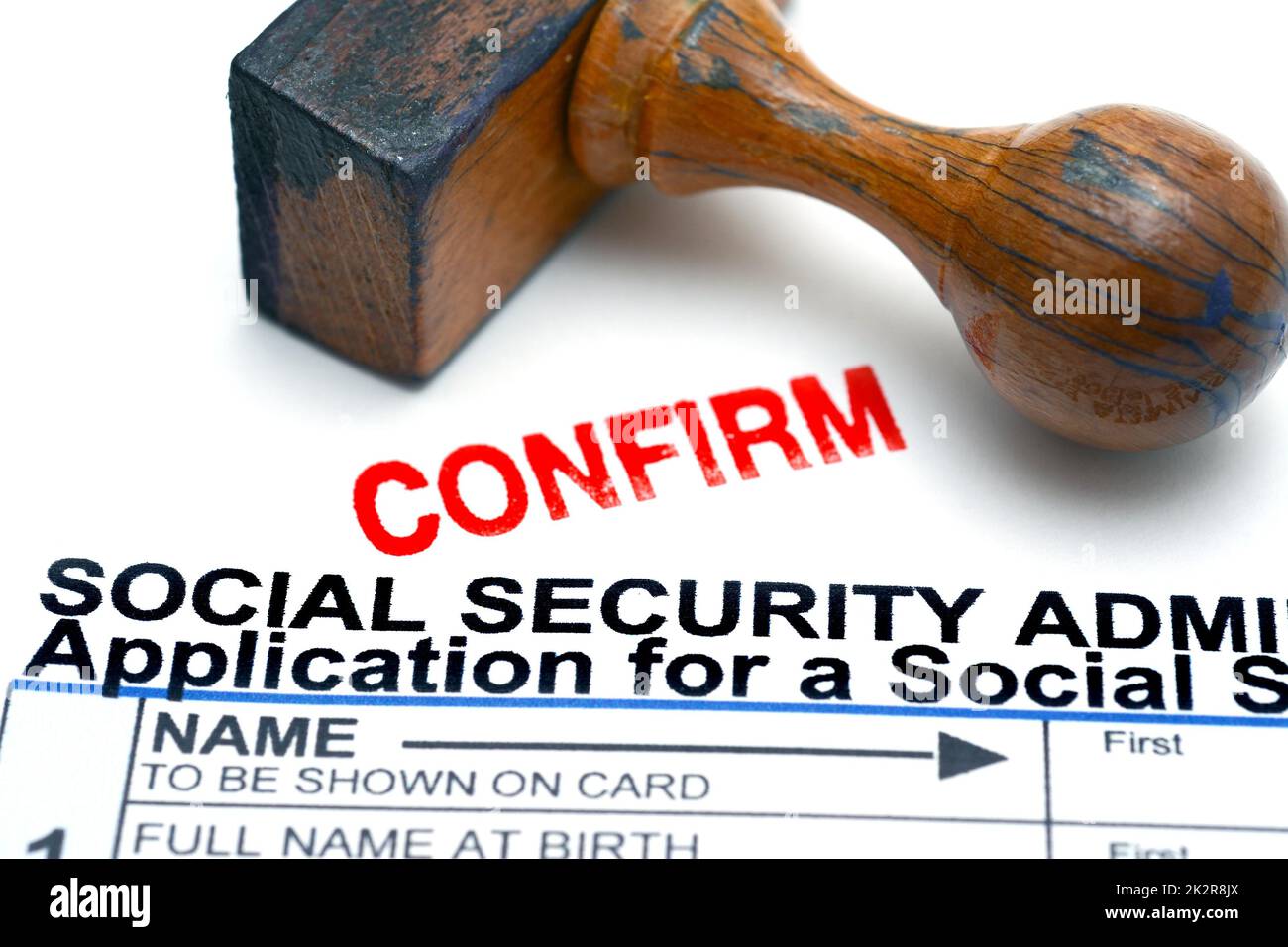 Social security form Stock Photo - Alamy