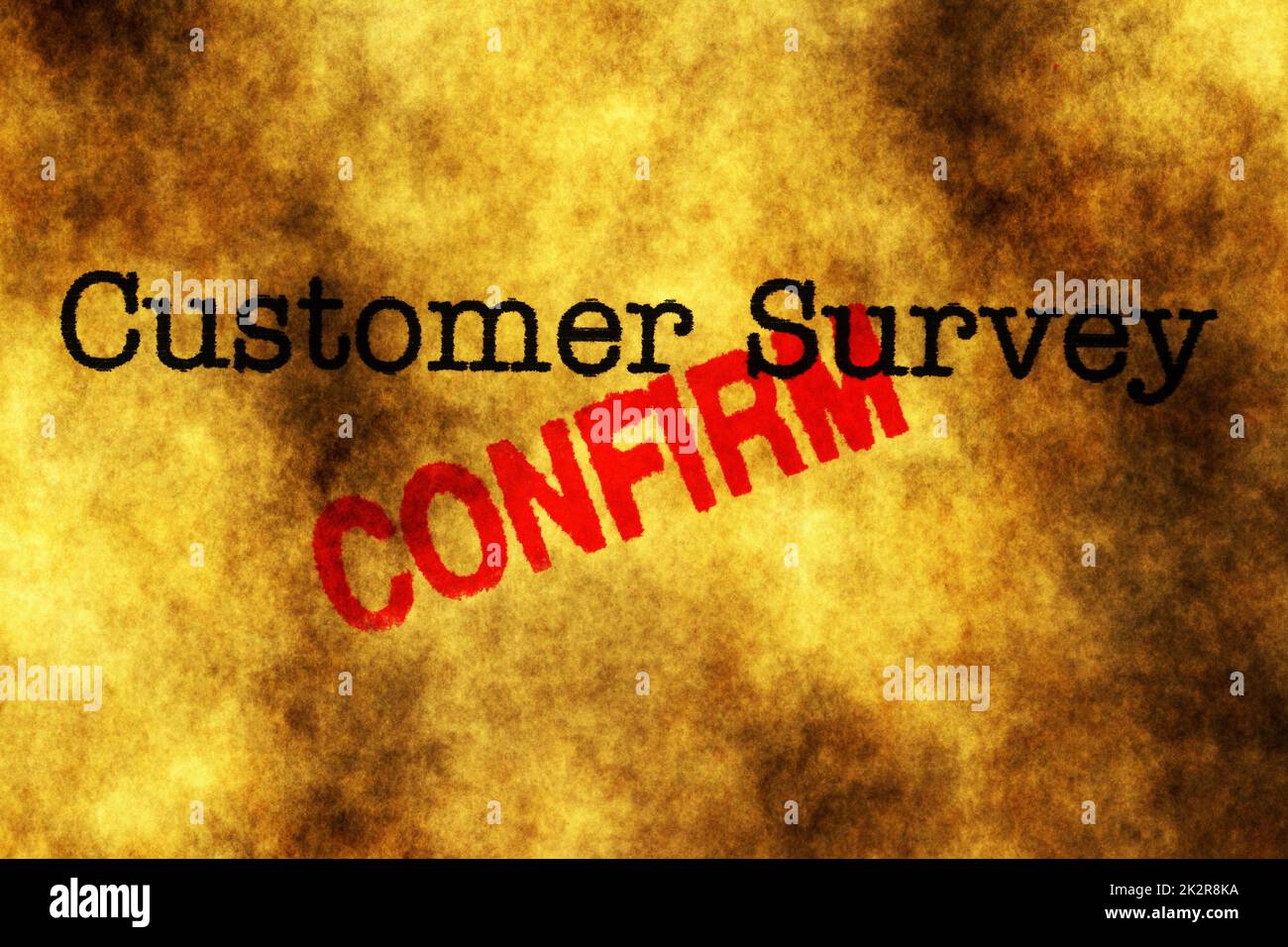 Customer survey confirm Stock Photo - Alamy