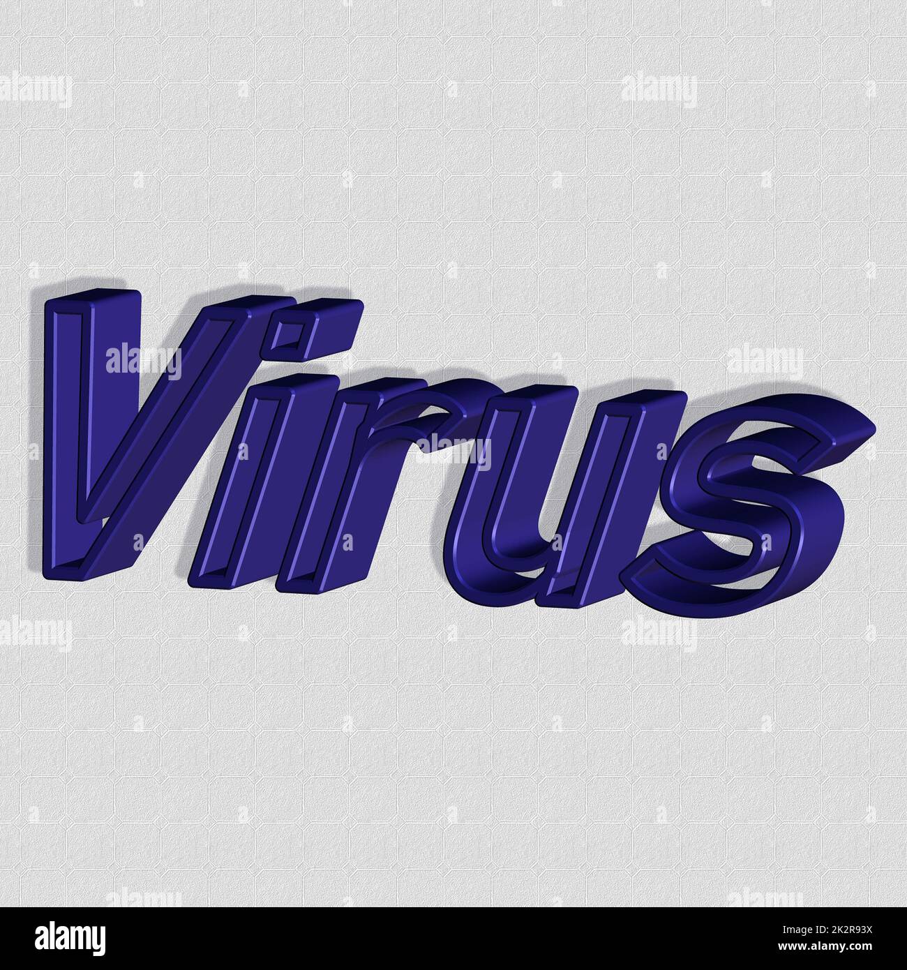 Virus - Word or text as 3D illustration, 3D rendering Stock Photo - Alamy