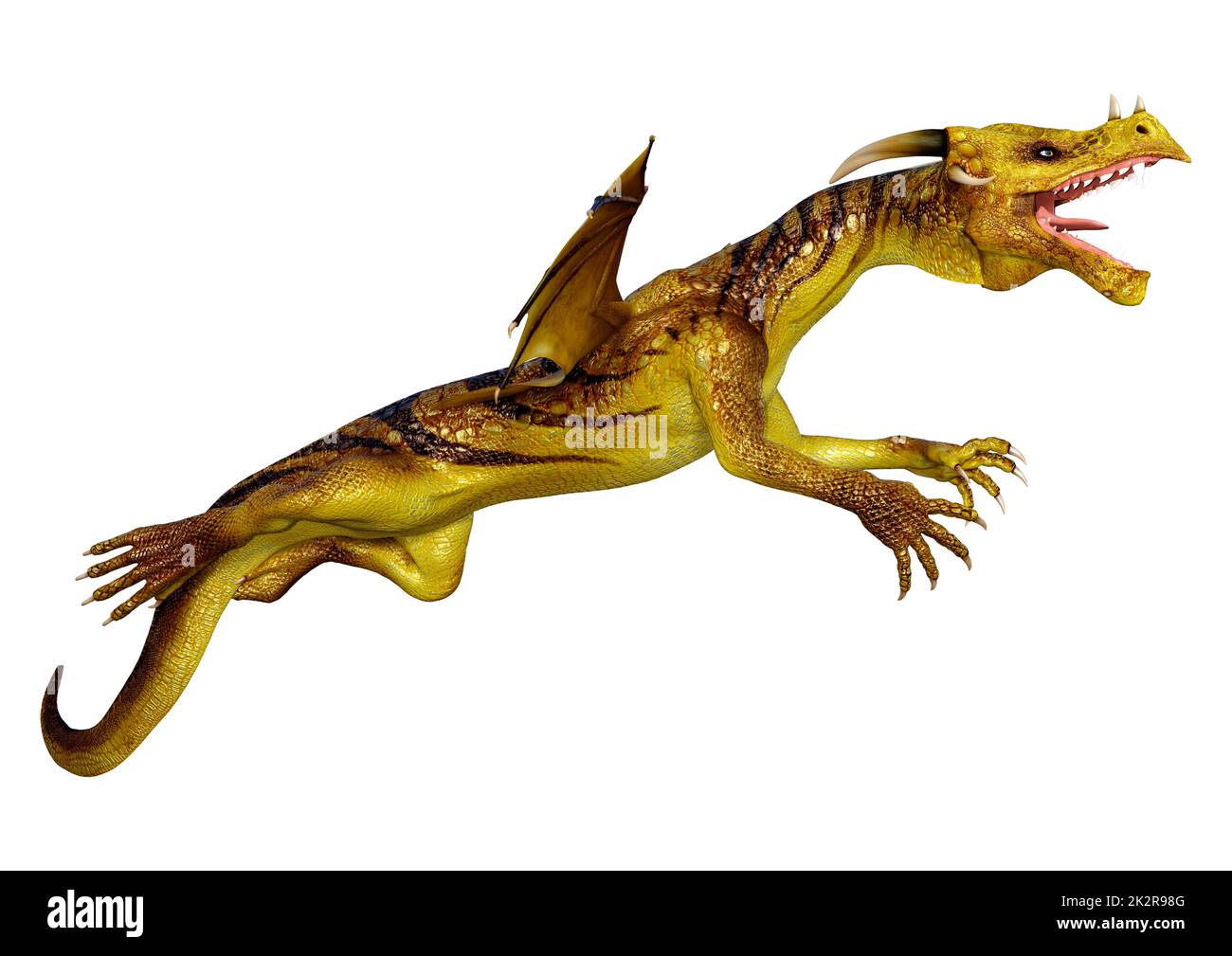3D Rendering Fairy Tale Dragon on White Stock Photo - Alamy