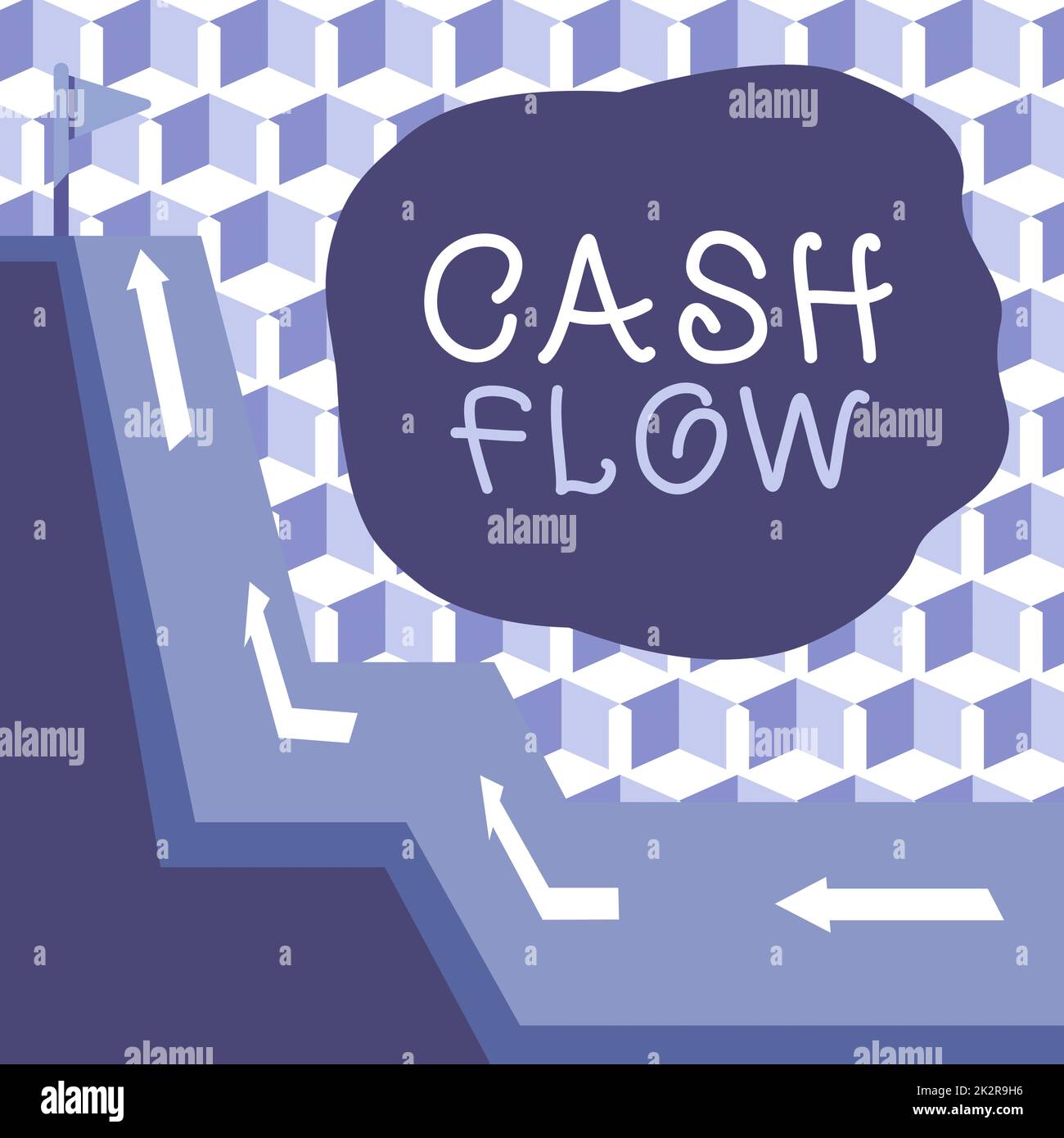 Hand writing sign Cash Flow. Concept meaning Movement of the money in ...