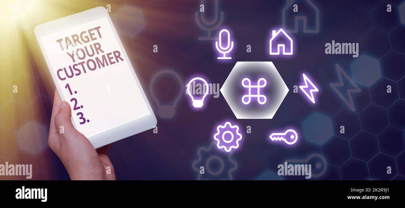Text showing inspiration Target Your Customer. Business idea Tailor ... Text showing inspiration Target Your Customer. Business idea Tailor ...
