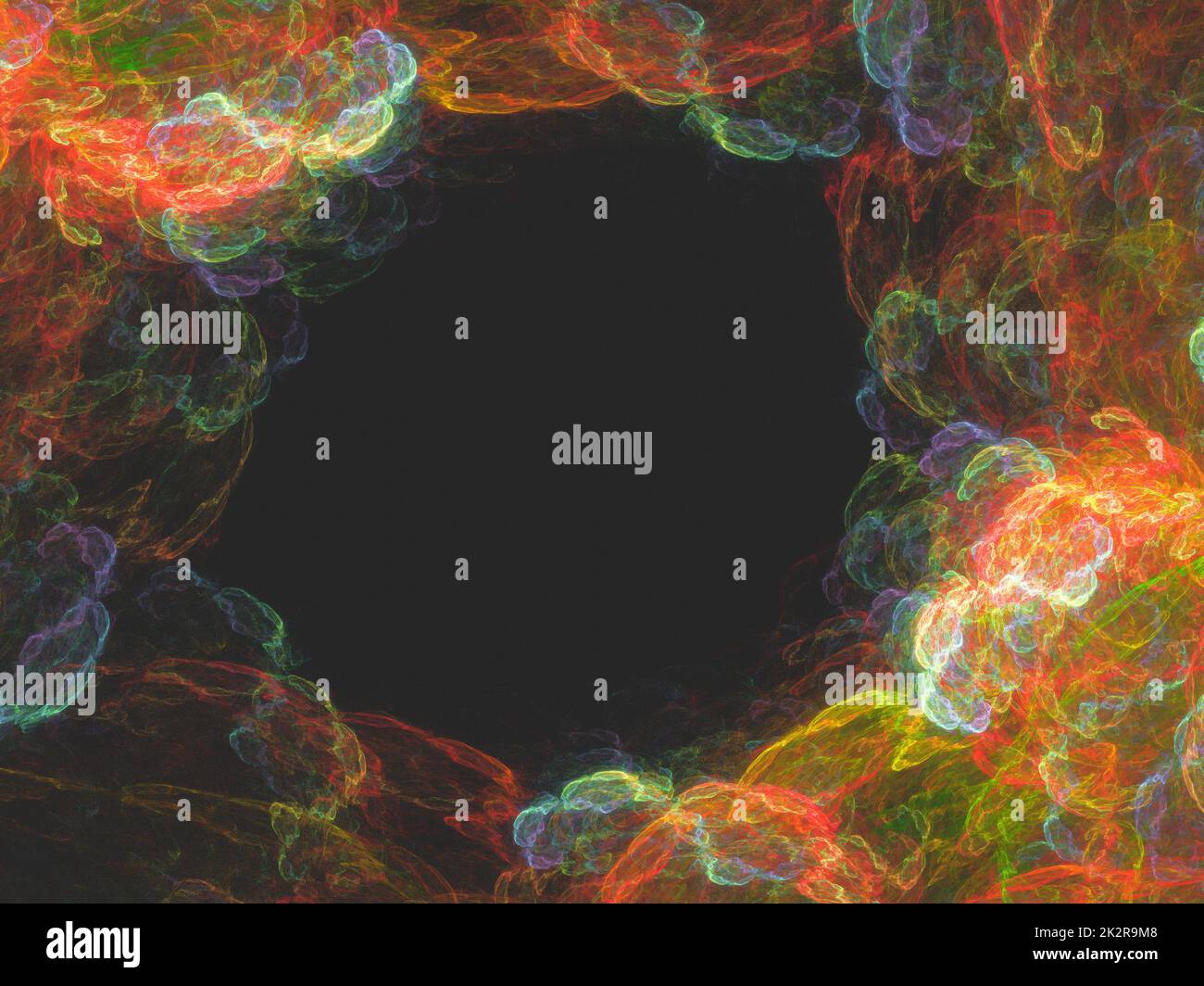 Abstract fractal art background, suggestive of astronomy and nebula ...