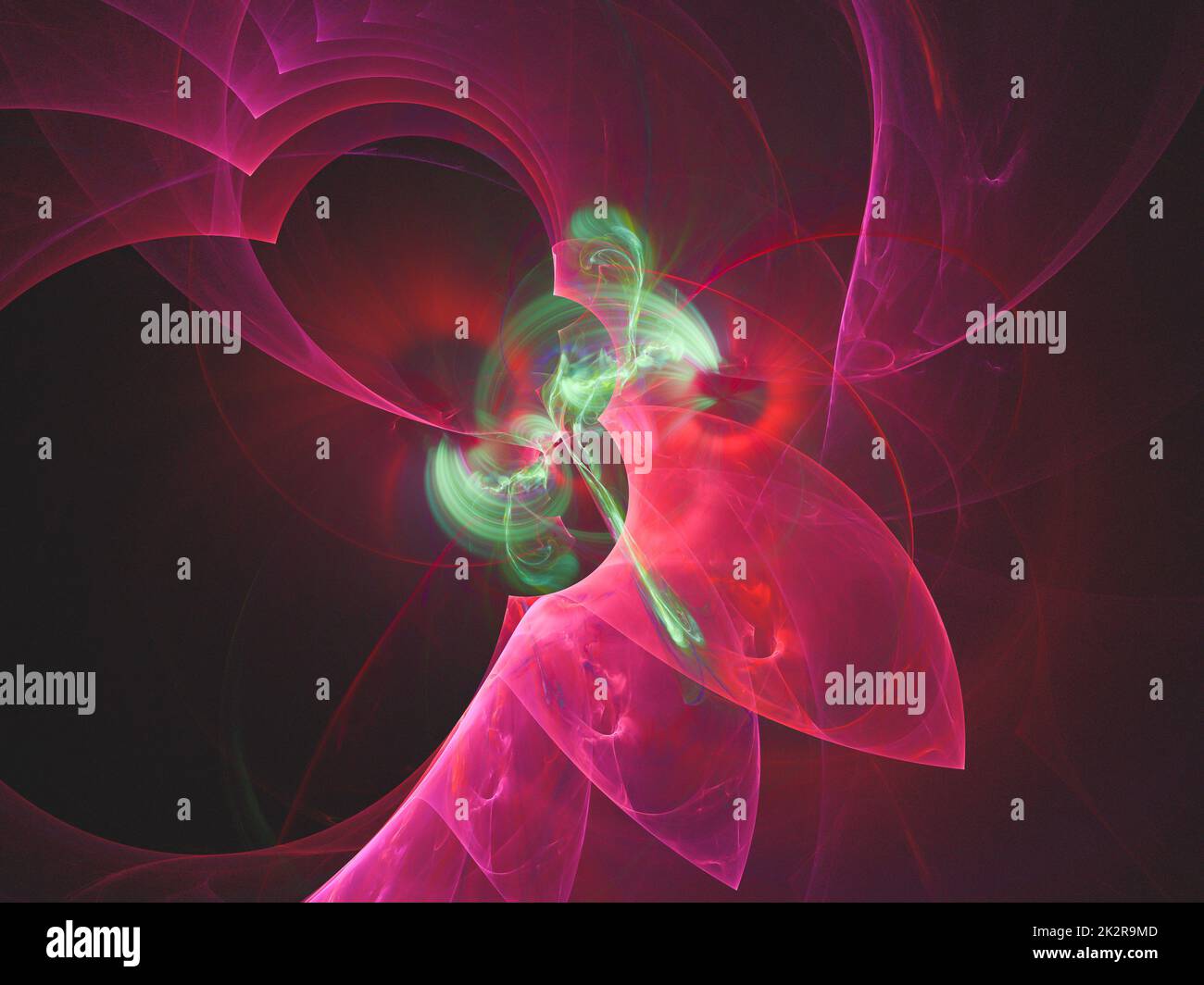 Abstract fractal art background, suggestive of astronomy and nebula ...