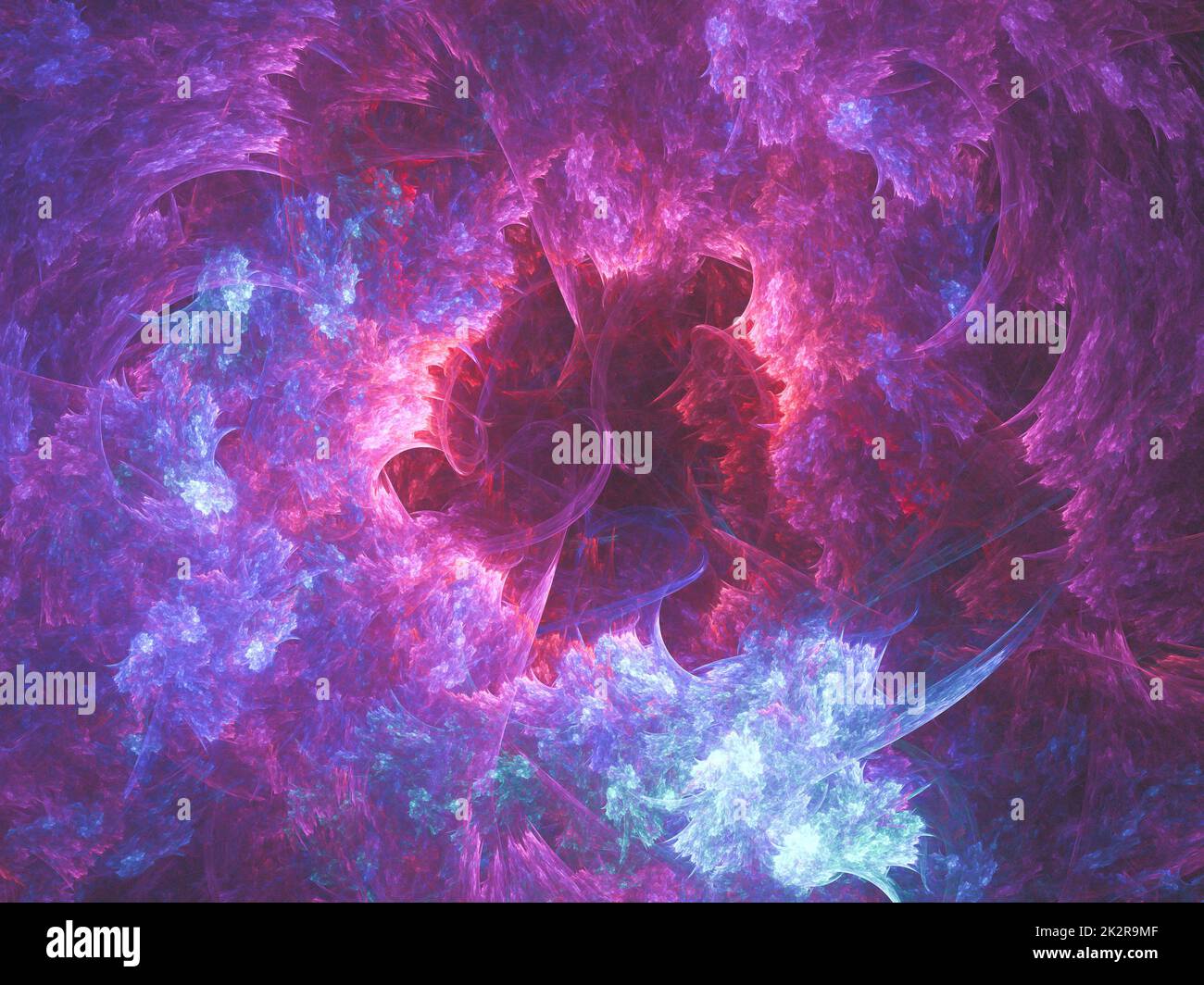 Abstract fractal art background, suggestive of astronomy and nebula ...