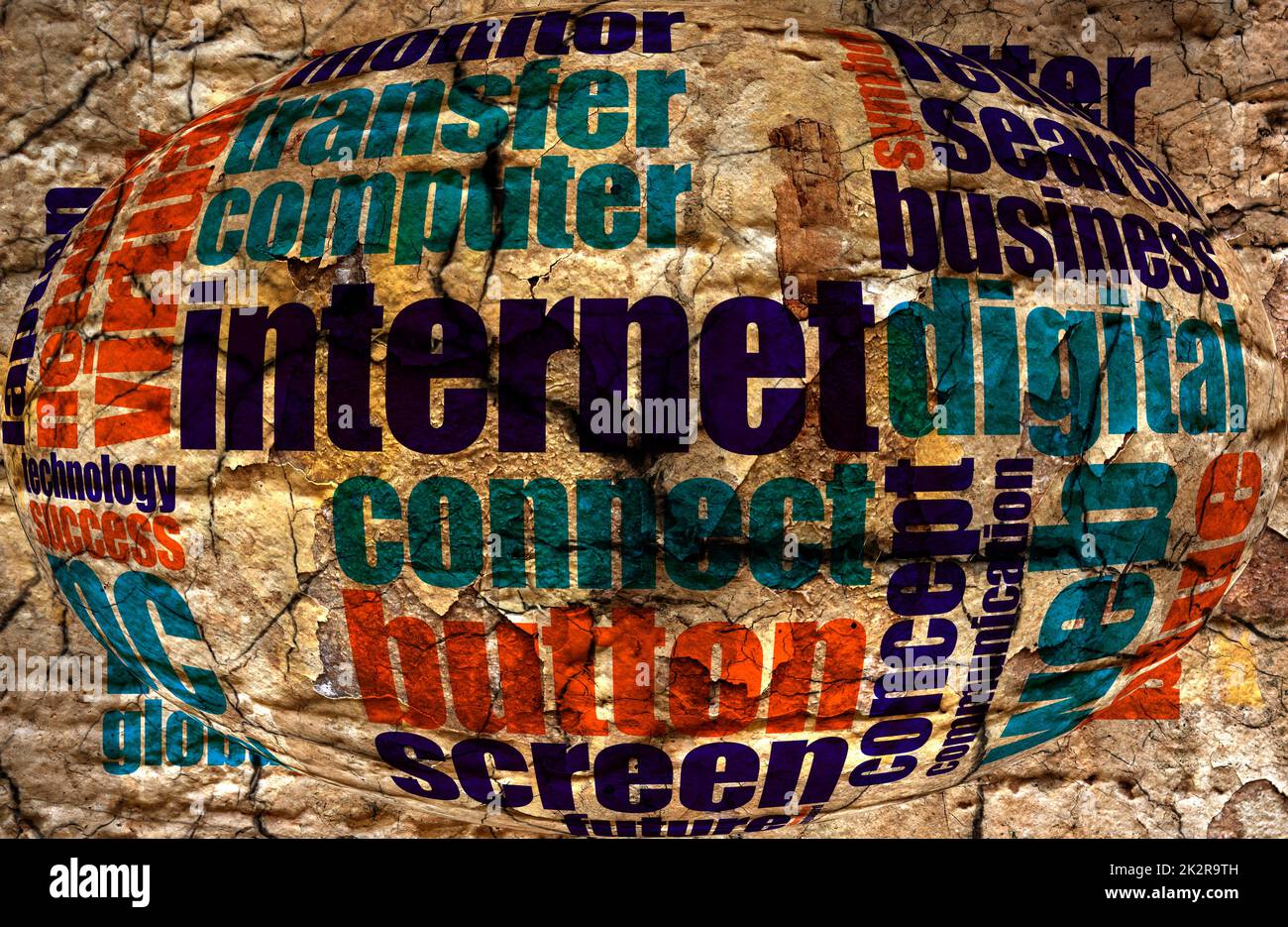 Internet word cloud Stock Photo - Alamy