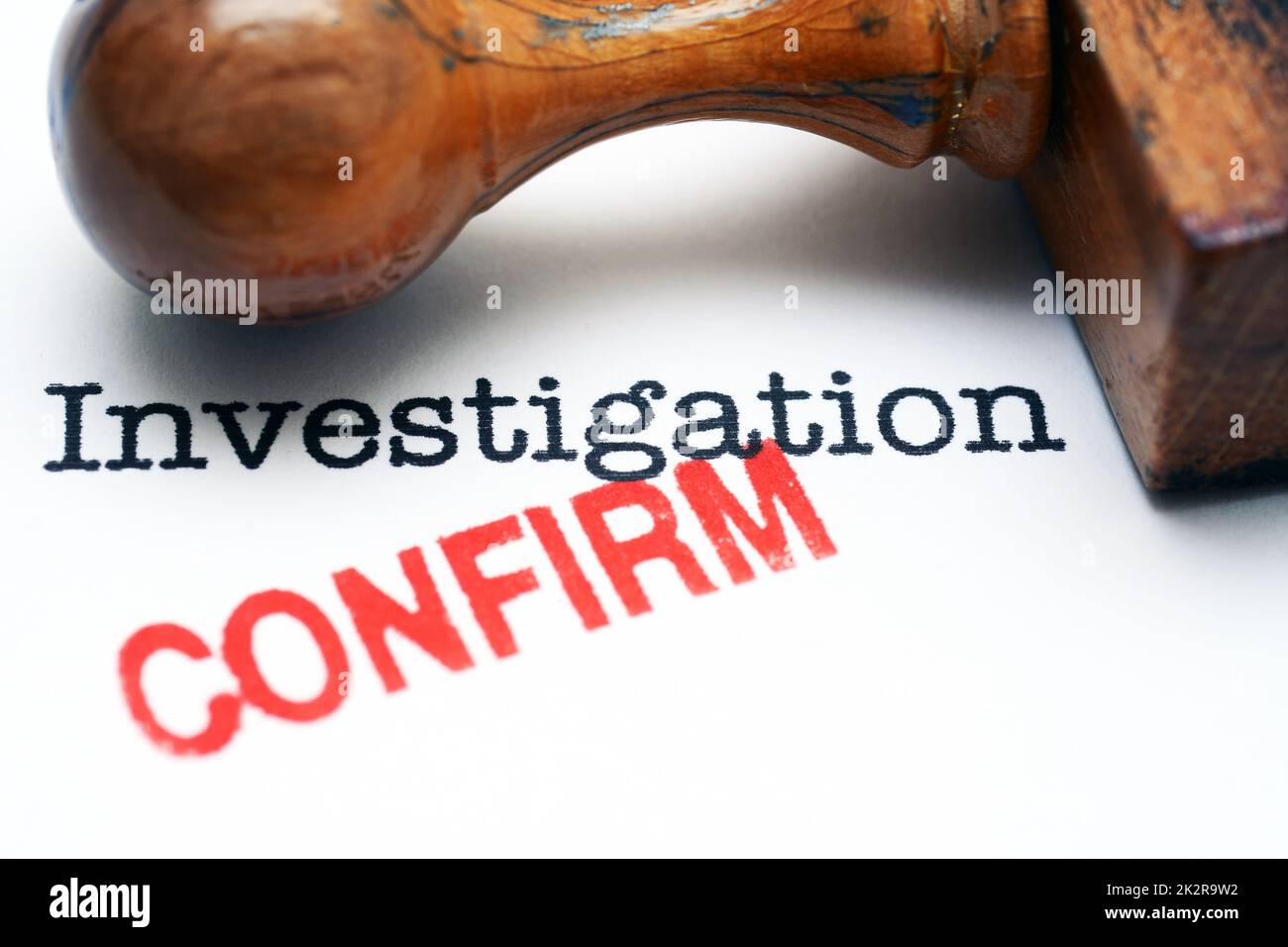 Investigation - confirm Stock Photo - Alamy