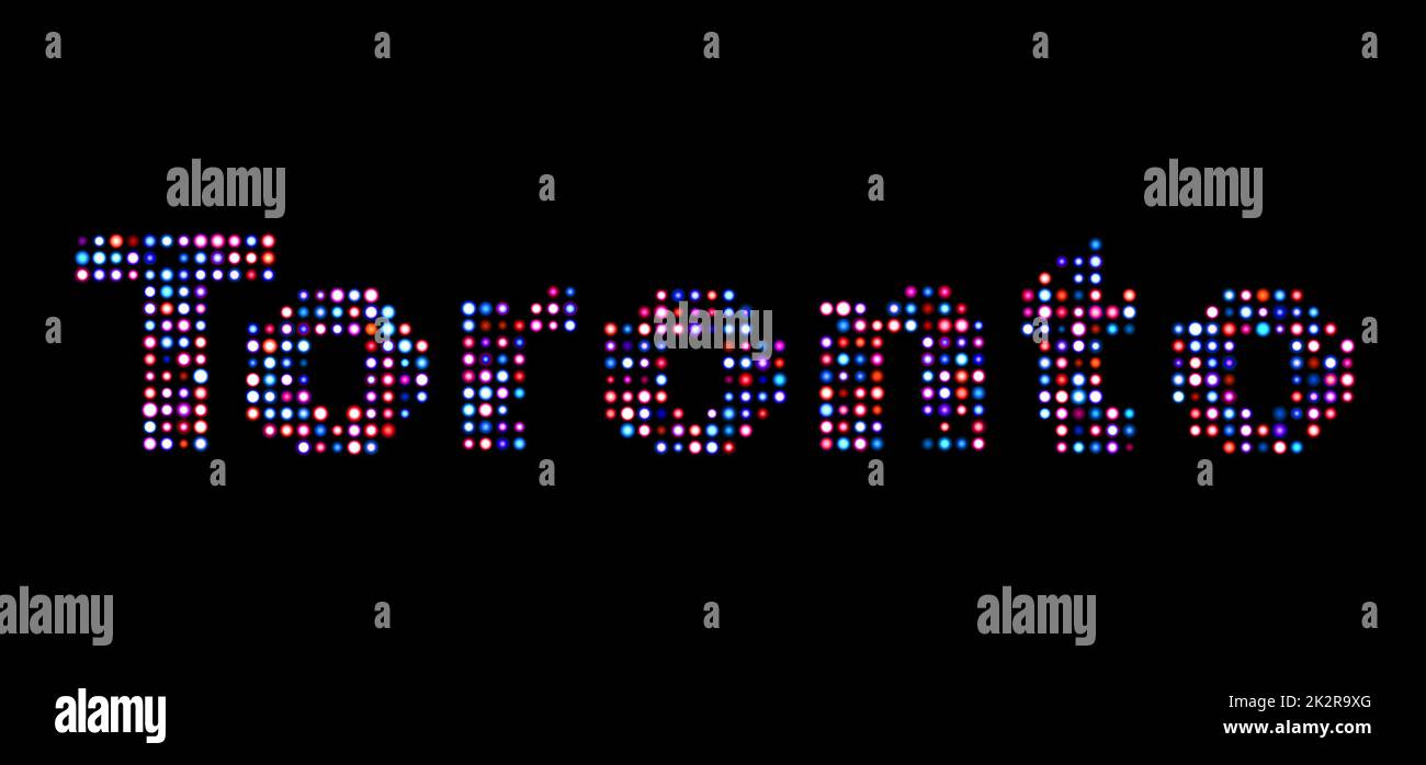 Toronto led text Stock Photo - Alamy