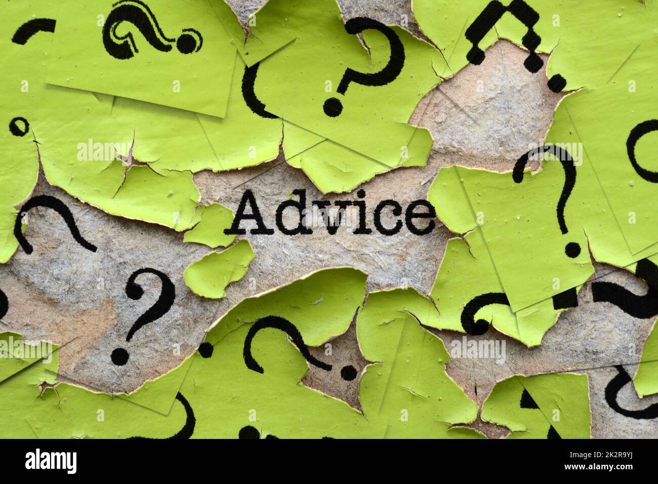 Advice and questions marks Stock Photo - Alamy