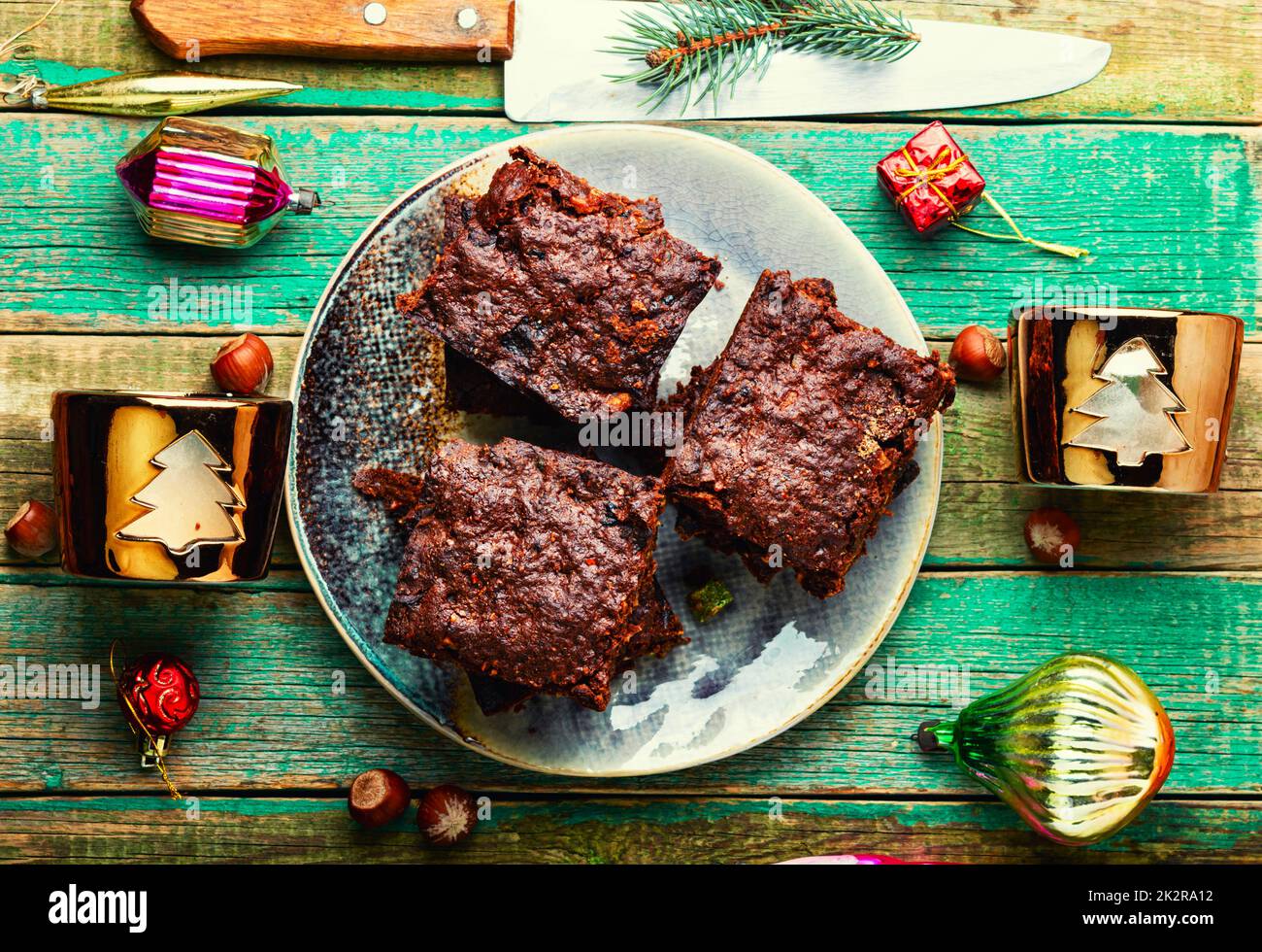 Panforte is a traditional Italian Christmas torte Stock Photo - Alamy