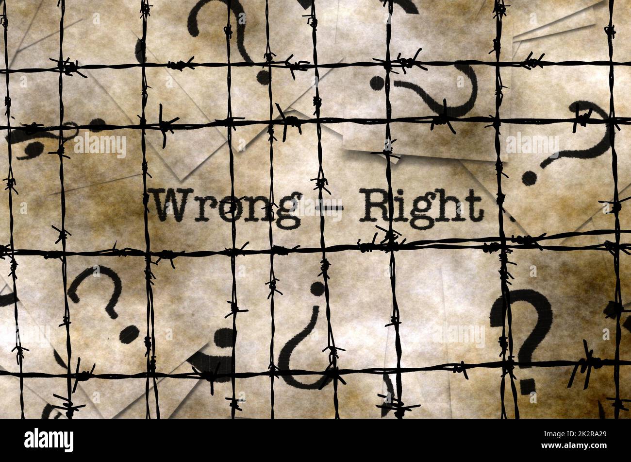 Wrong - right concept Stock Photo - Alamy