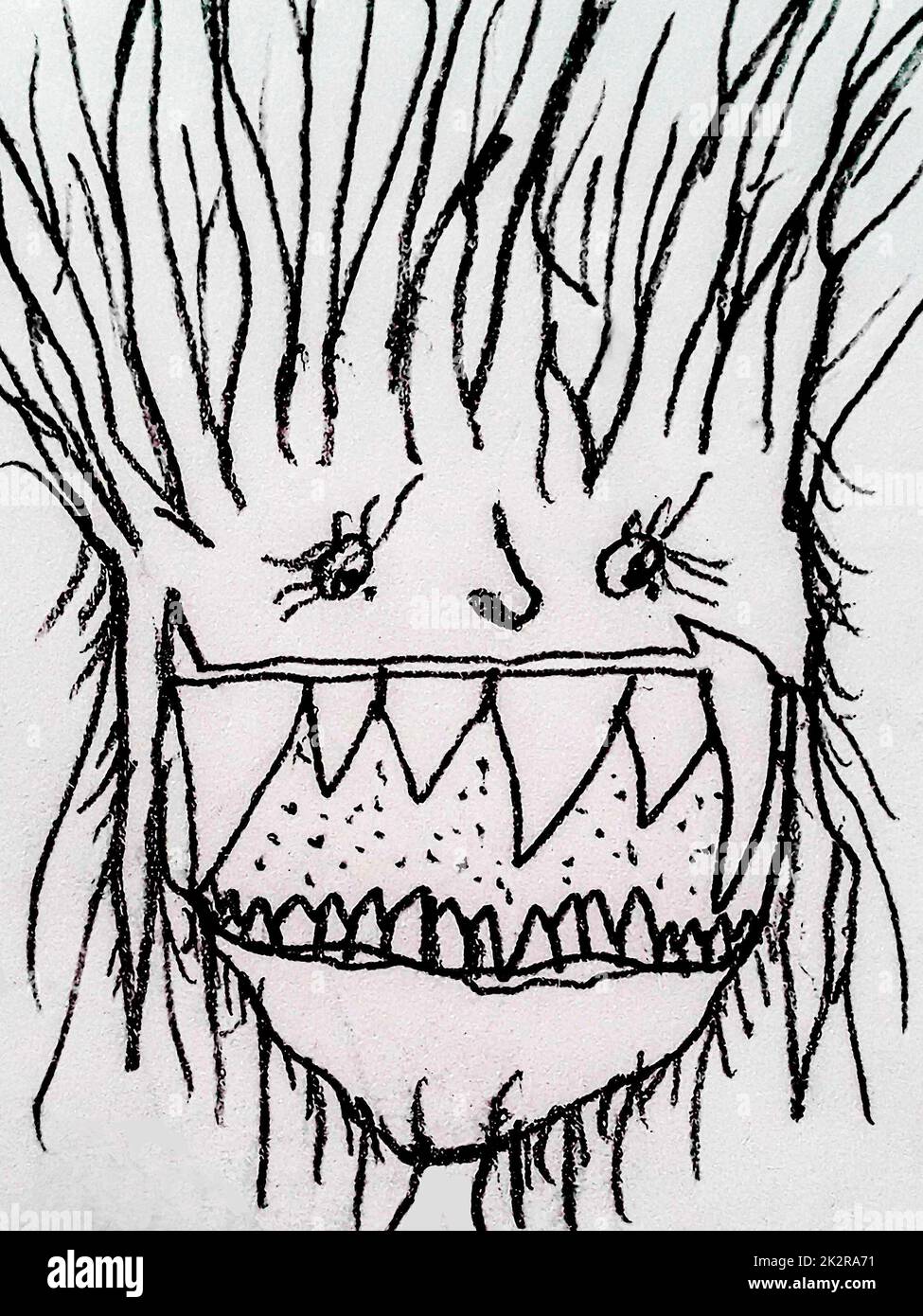Easy Monster Drawings In Pencil