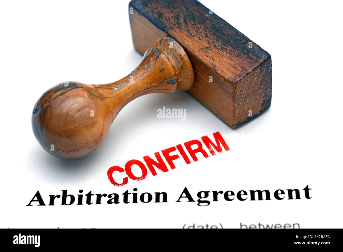 Agreement to arbitrate hi-res stock photography and images - Alamy