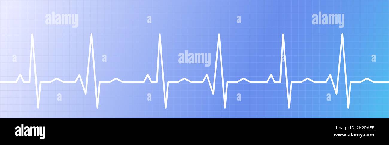 Panoramic blue medical background pulse line - Vector Stock Photo - Alamy
