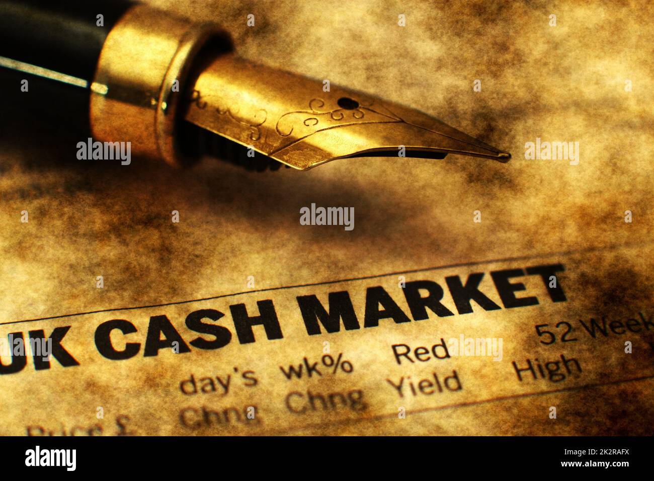 UK cash market Stock Photo - Alamy