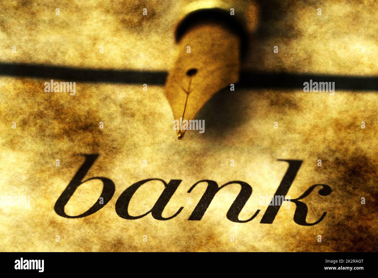Bank and pen Stock Photo - Alamy