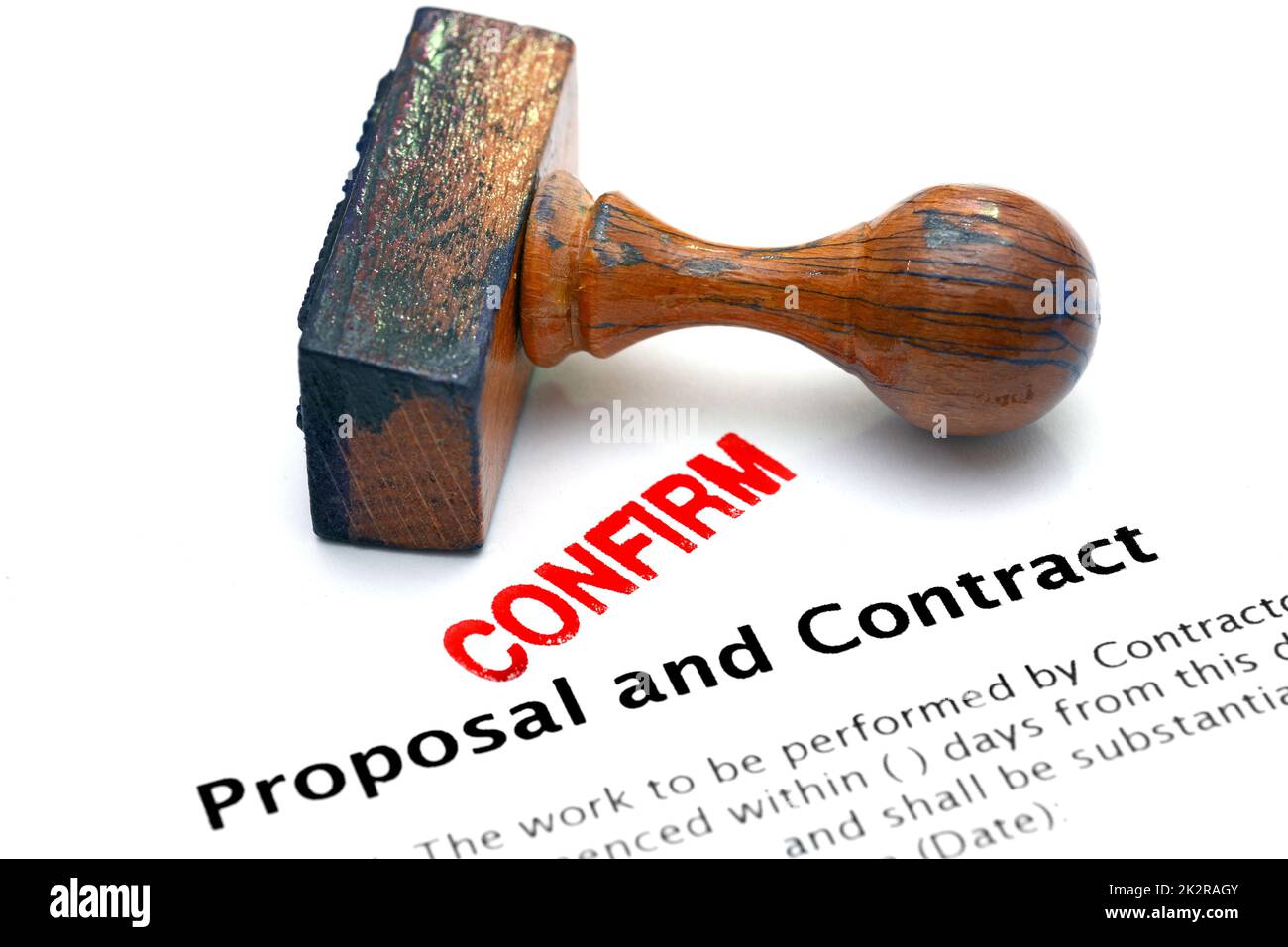 Proposal and contract Stock Photo - Alamy
