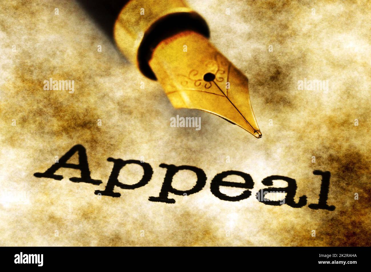 Appeal text on grunge background Stock Photo - Alamy