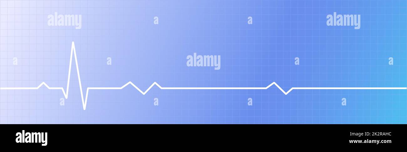 Panoramic blue medical background pulse line - Vector Stock Photo - Alamy