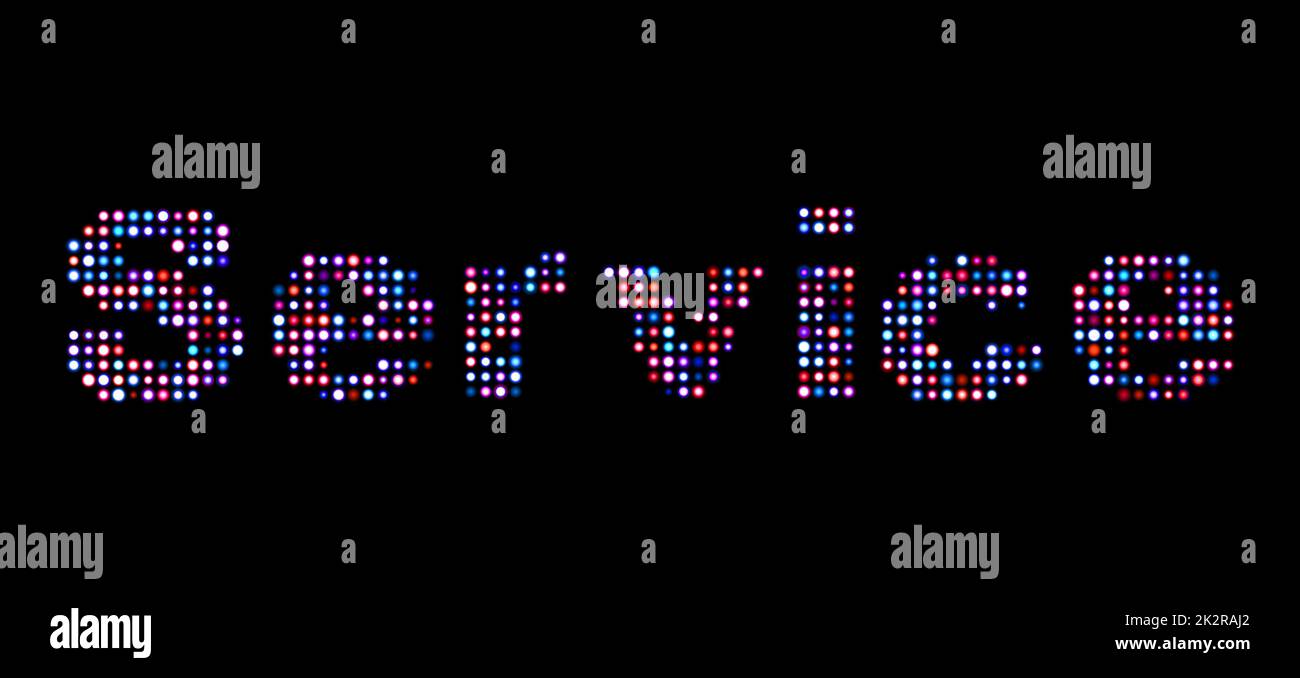Service led text Stock Photo - Alamy