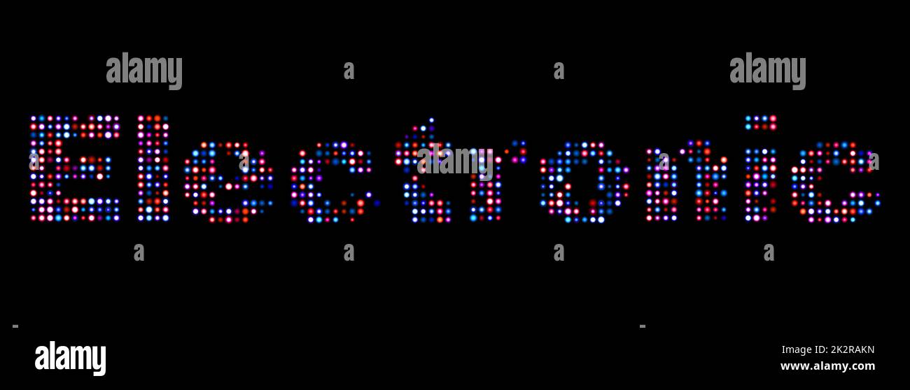 Led font hi-res stock photography and images - Alamy