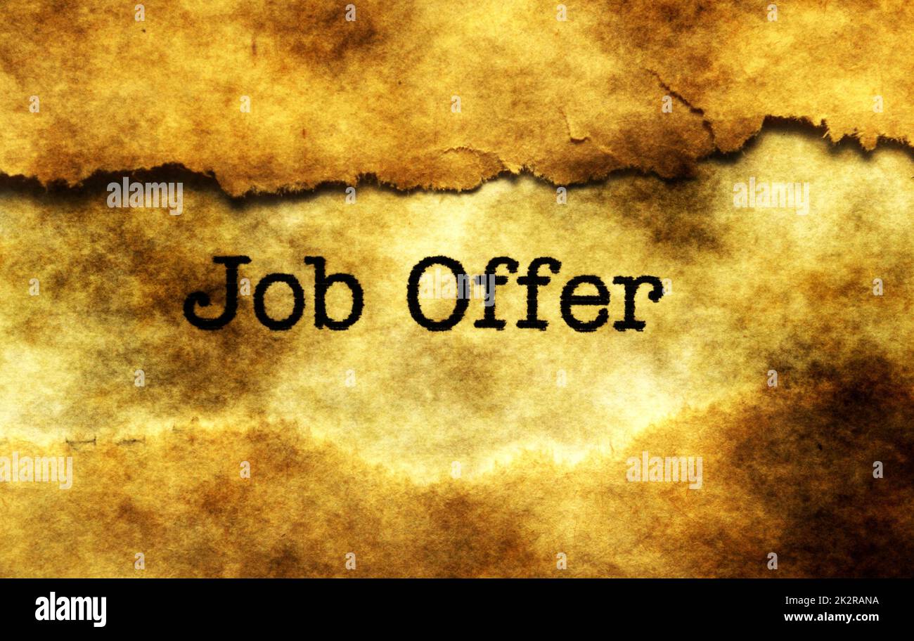 Job offer letter hi-res stock photography and images - Alamy