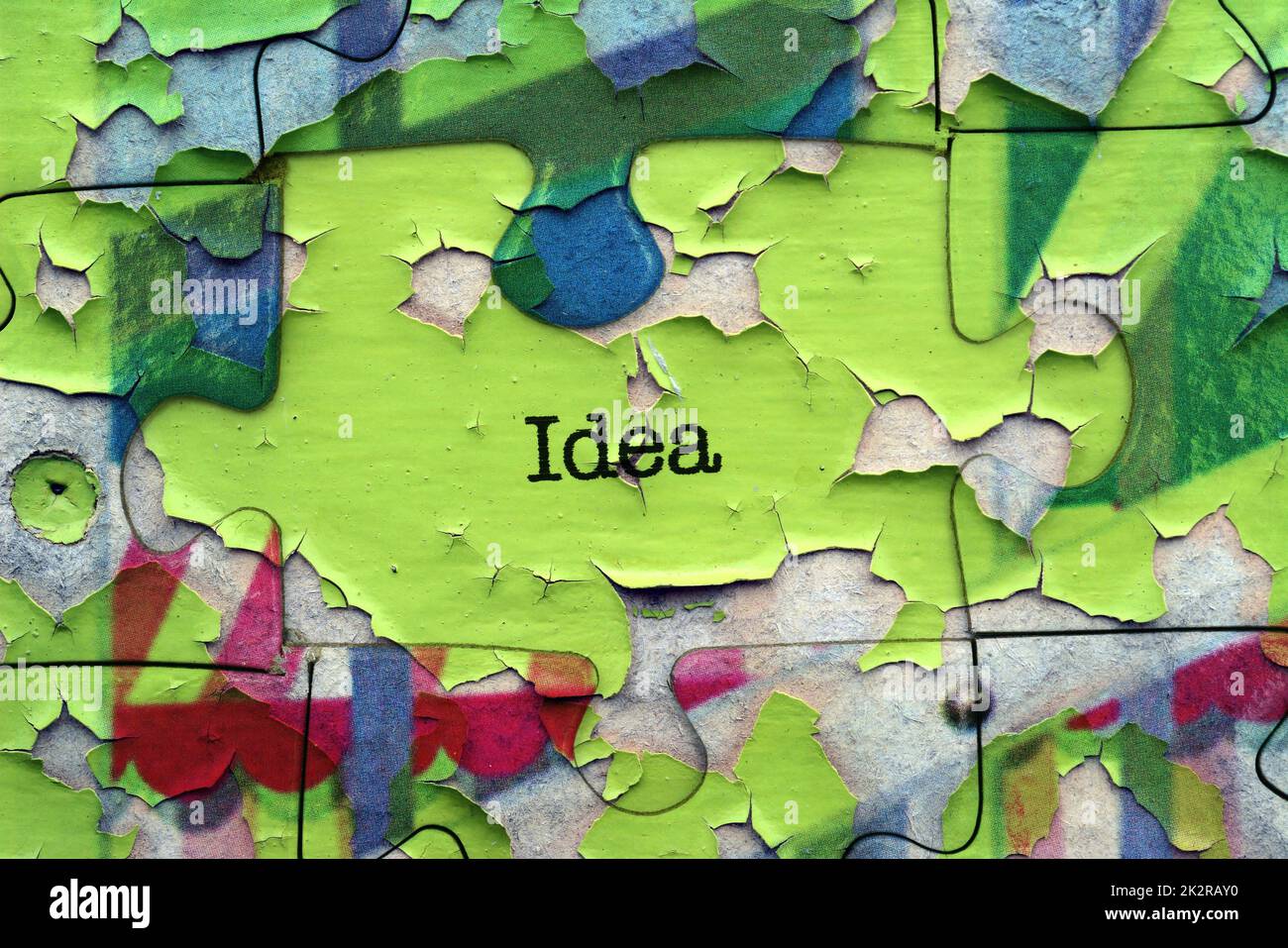 Idea puzzle concept Stock Photo - Alamy