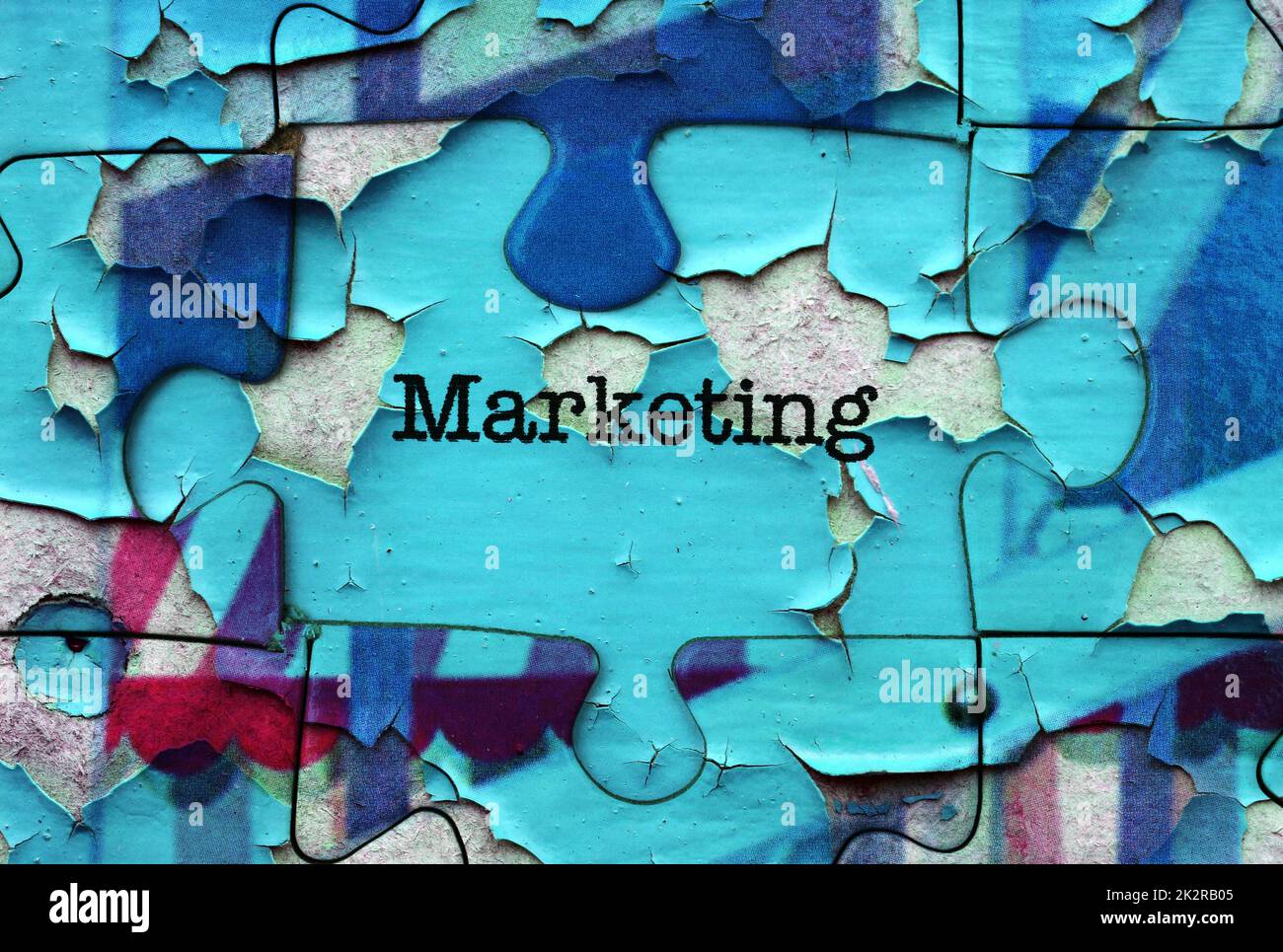 Puzzle marketing concept Stock Photo - Alamy