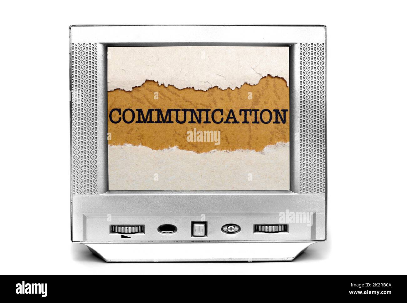 Vintage communication screen television Cut Out Stock Images & Pictures ...