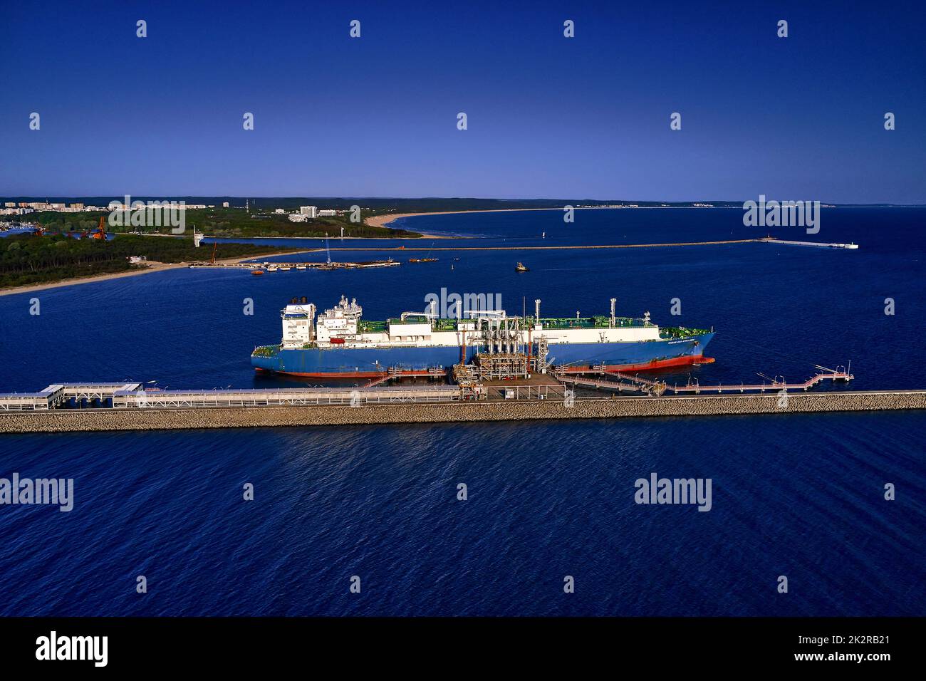 LNG transportation vessel Maran Gas Apollonia while discharging at ...