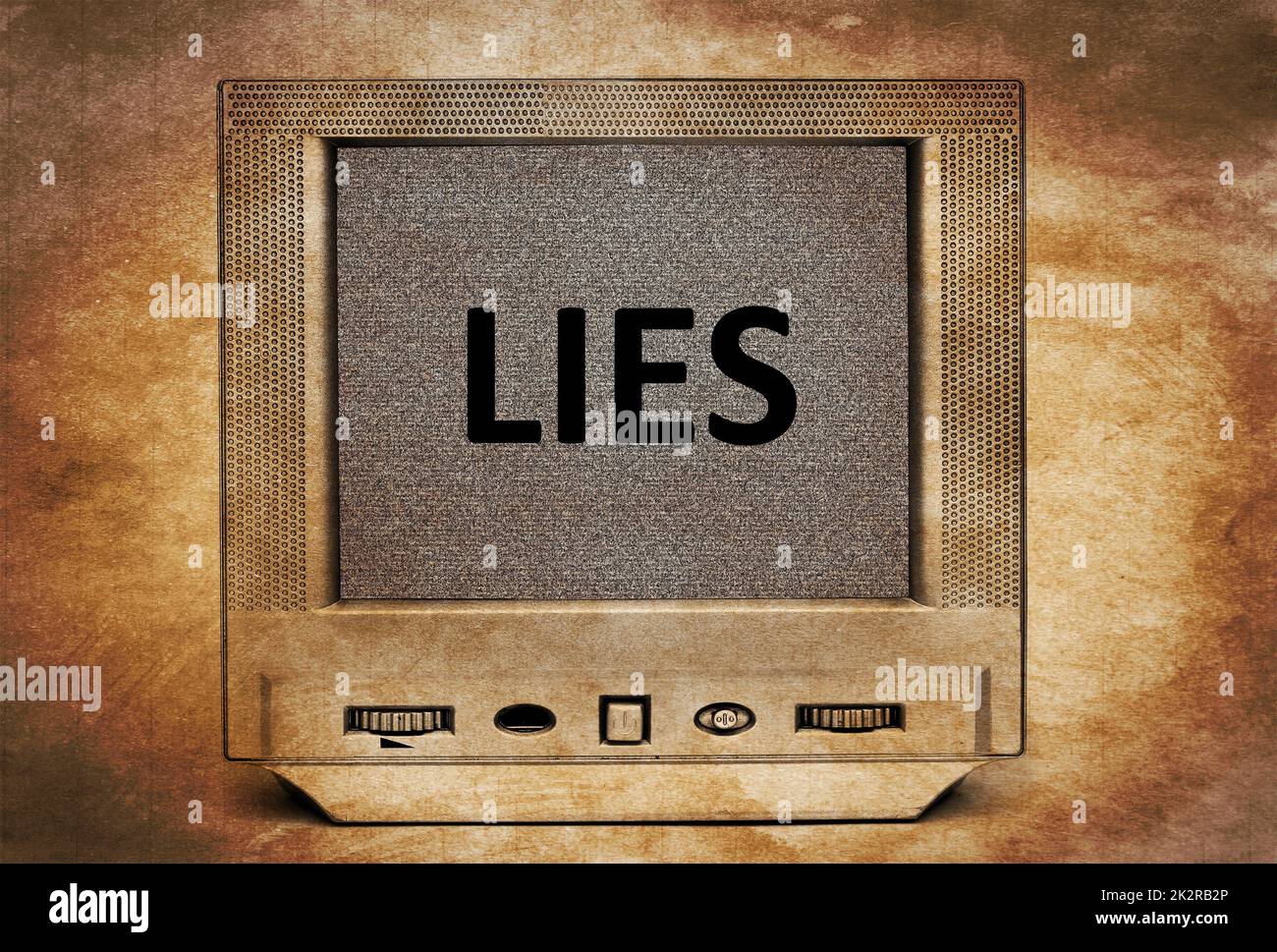 TV lies concept Stock Photo - Alamy