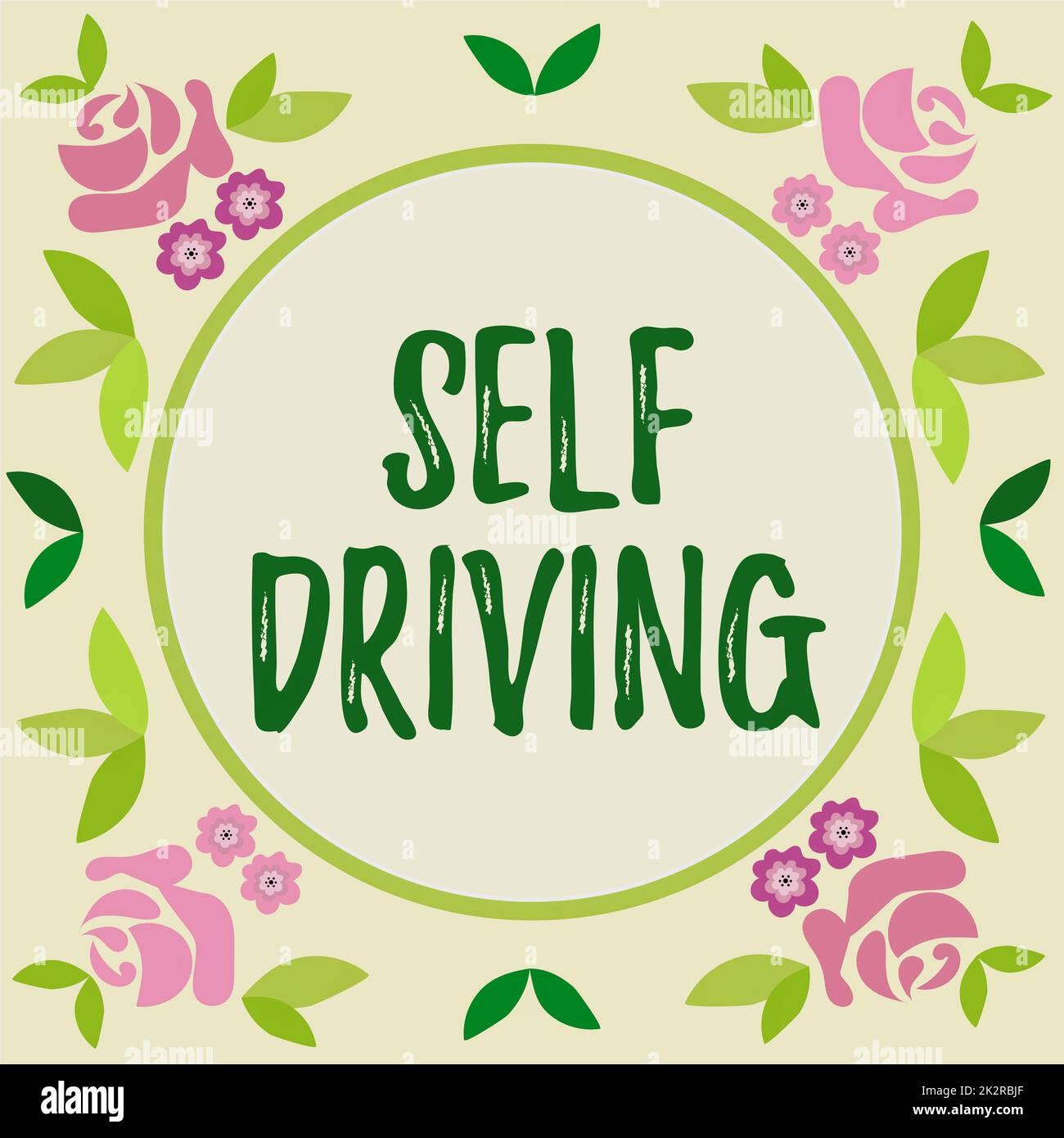 Sign displaying Self Driving. Conceptual photo Autonomous vehicle ...