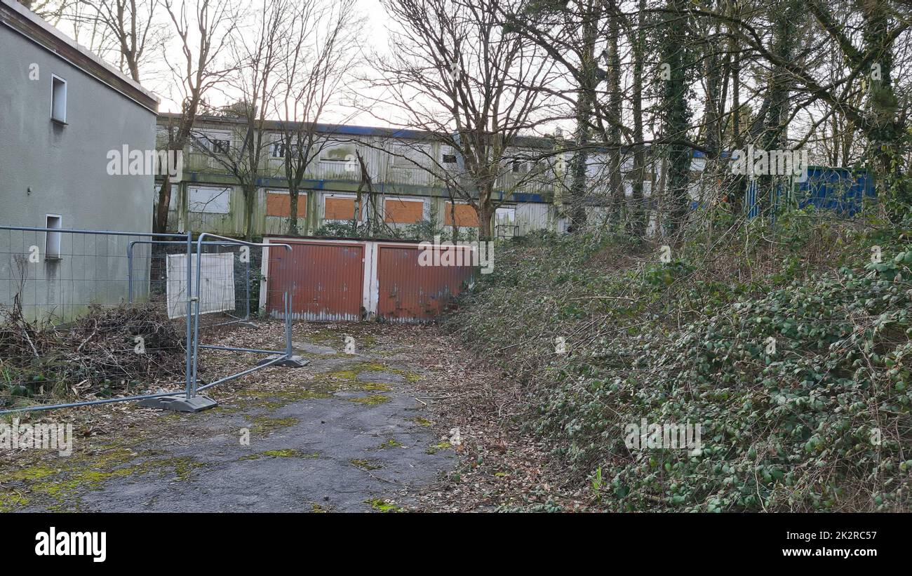 Old abandoned Lost Place a container housing Stock Photo - Alamy