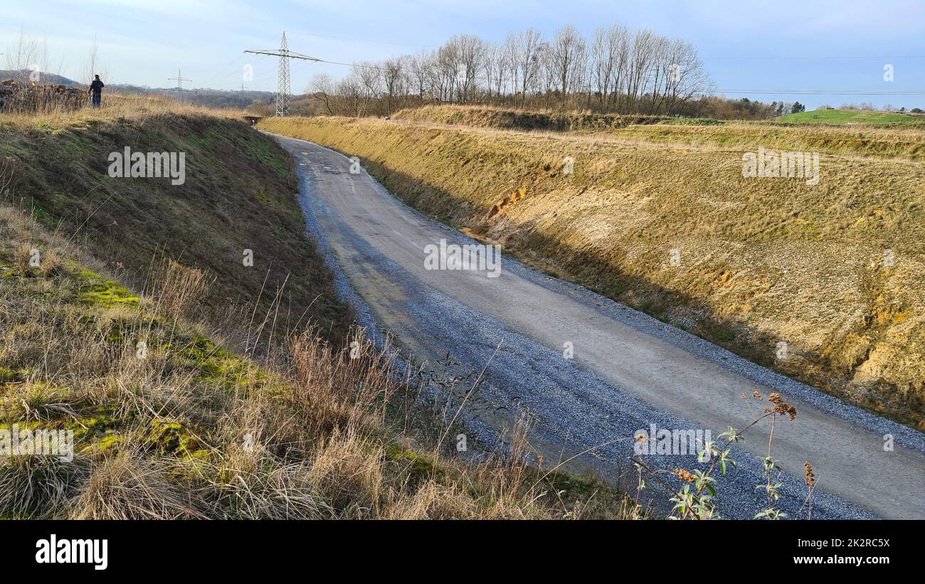 The construction of the A 44 motorway i Stock Photo - Alamy