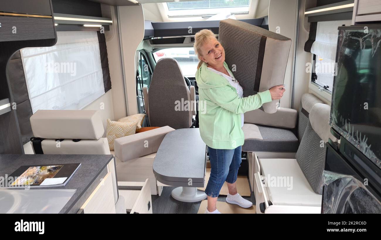 The brand new mobile home is set up Stock Photo - Alamy The brand new mobile home is set up Stock Photo - Alamy