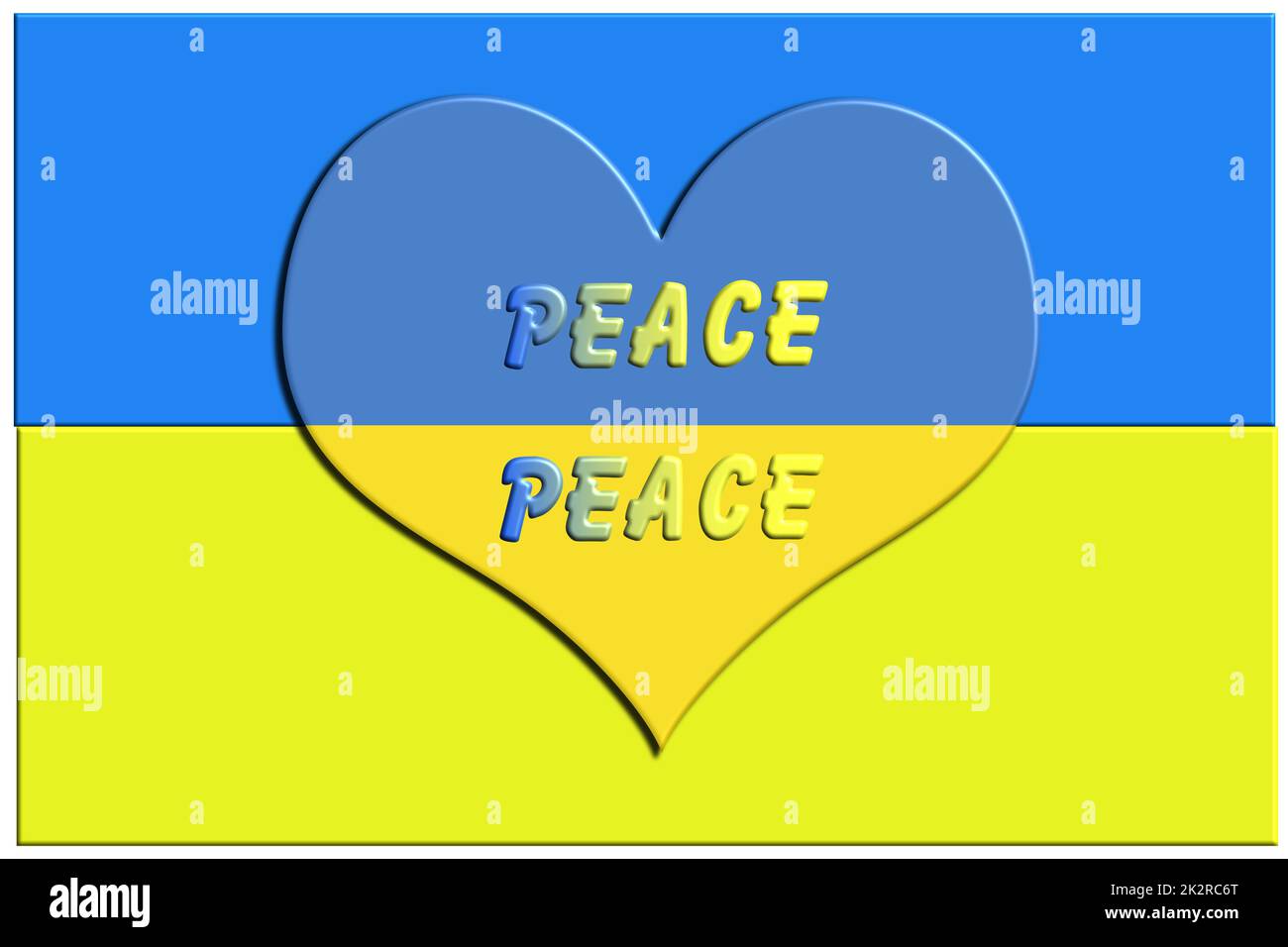 Ukraine heart with Ukraine flag Stock Photo - Alamy