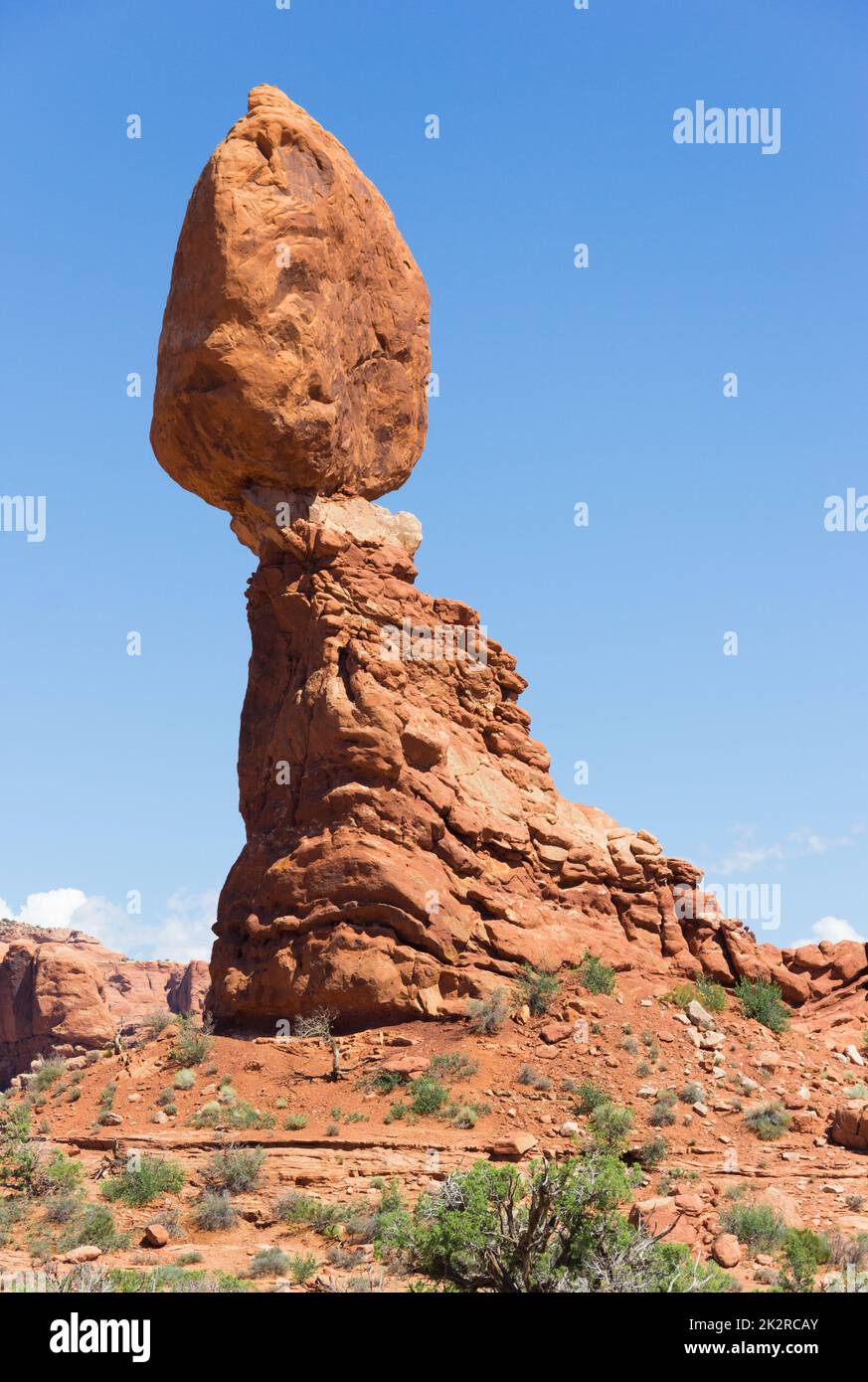 Balanced Rock in Arches National Park Utah America. Remarkable Landmark ...