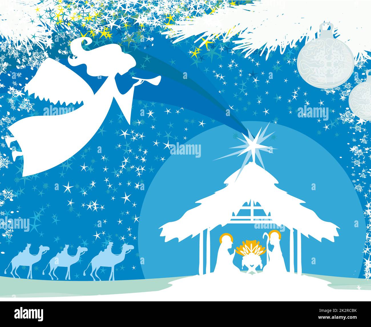 Christmas religious nativity scene Stock Photo - Alamy