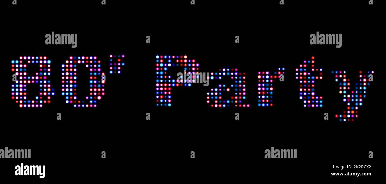 80s text hi-res stock photography and images - Alamy