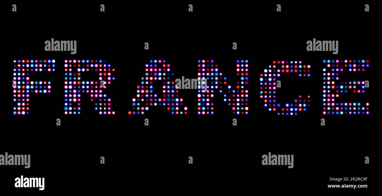 France led text Stock Photo - Alamy