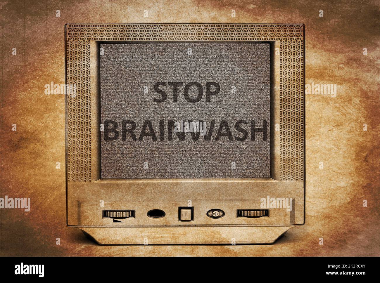 TV stop brainwash Stock Photo - Alamy