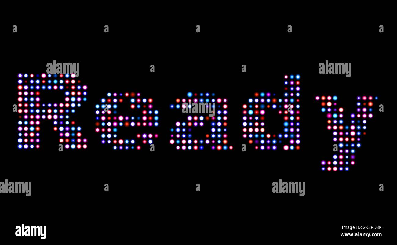 Ready led sign Stock Photo - Alamy