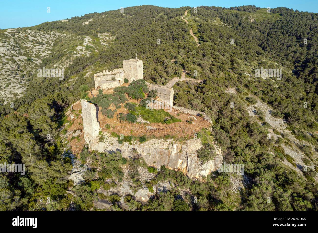 Castle of Santa Magdalena de Pulpis Spain Stock Photo - Alamy