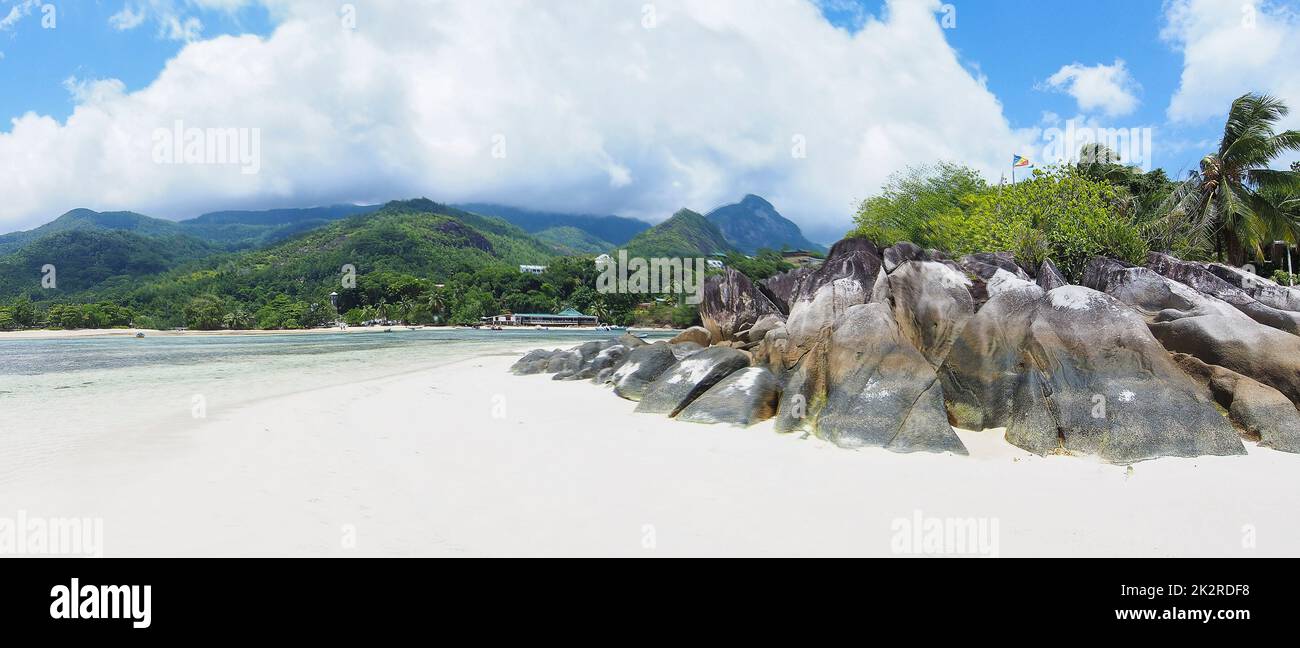 Seychelles, Mahe - N.Y.S. Village at the Anse LÂ´Islette Stock Photo ...