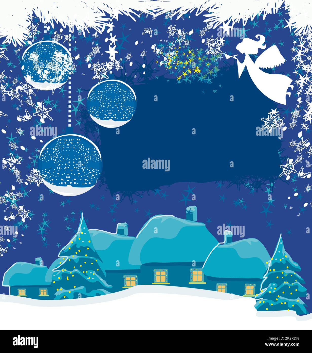 Angel christmas frame hi-res stock photography and images - Alamy
