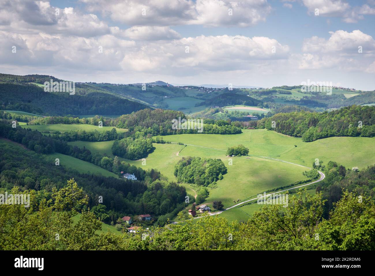 Beautiful Rolling Landscape On A Summers Day Stock Photo - Alamy