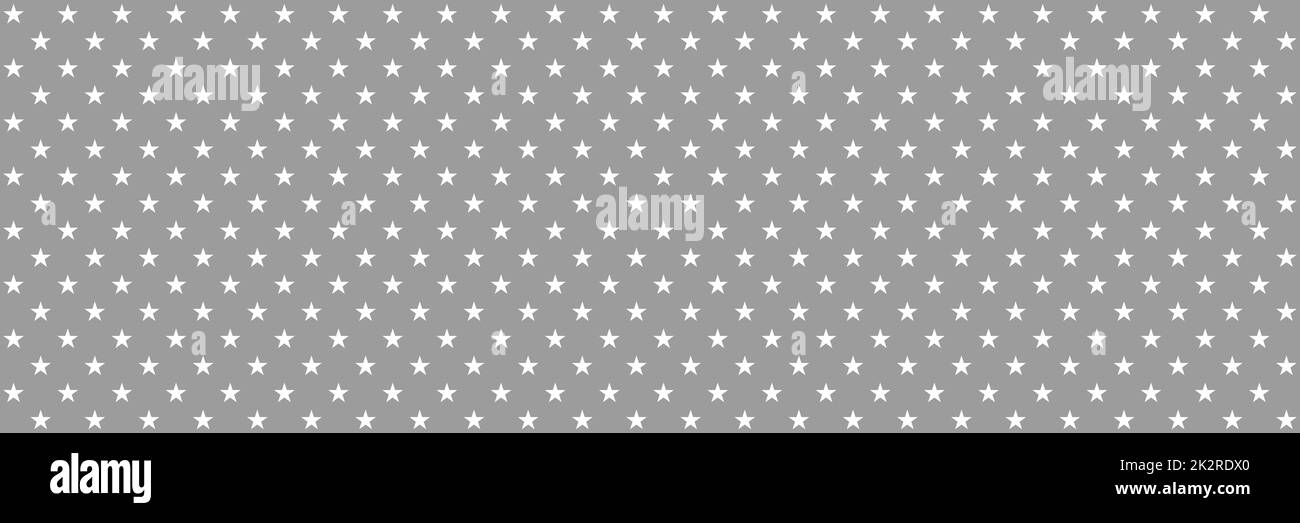 Stars background seamless: Grey and white Stock Photo - Alamy