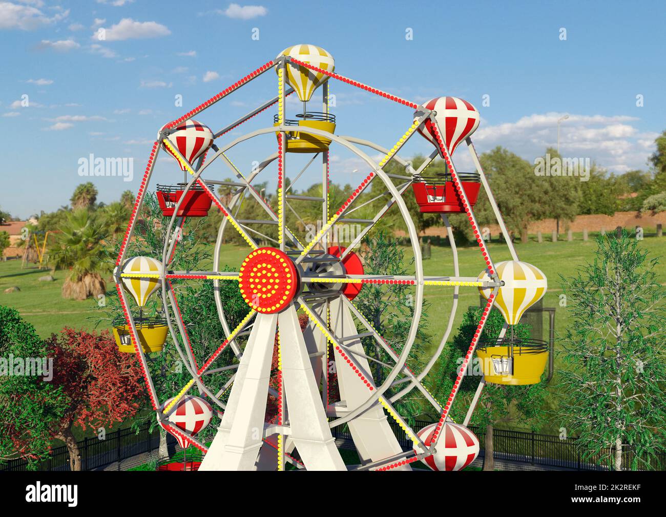 3D Rendering Ferris Wheel Stock Photo - Alamy