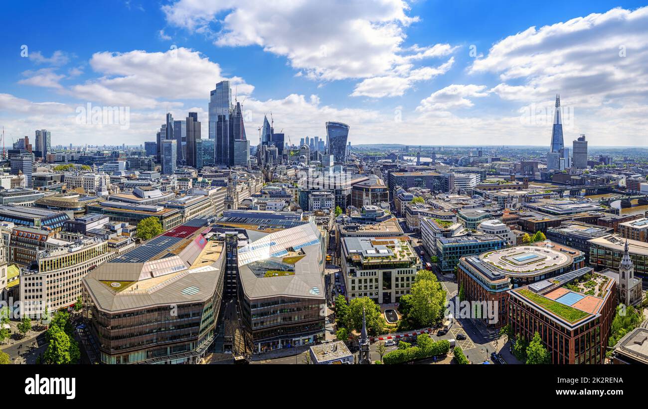 panoramic view at the city center of london Stock Photo - Alamy
