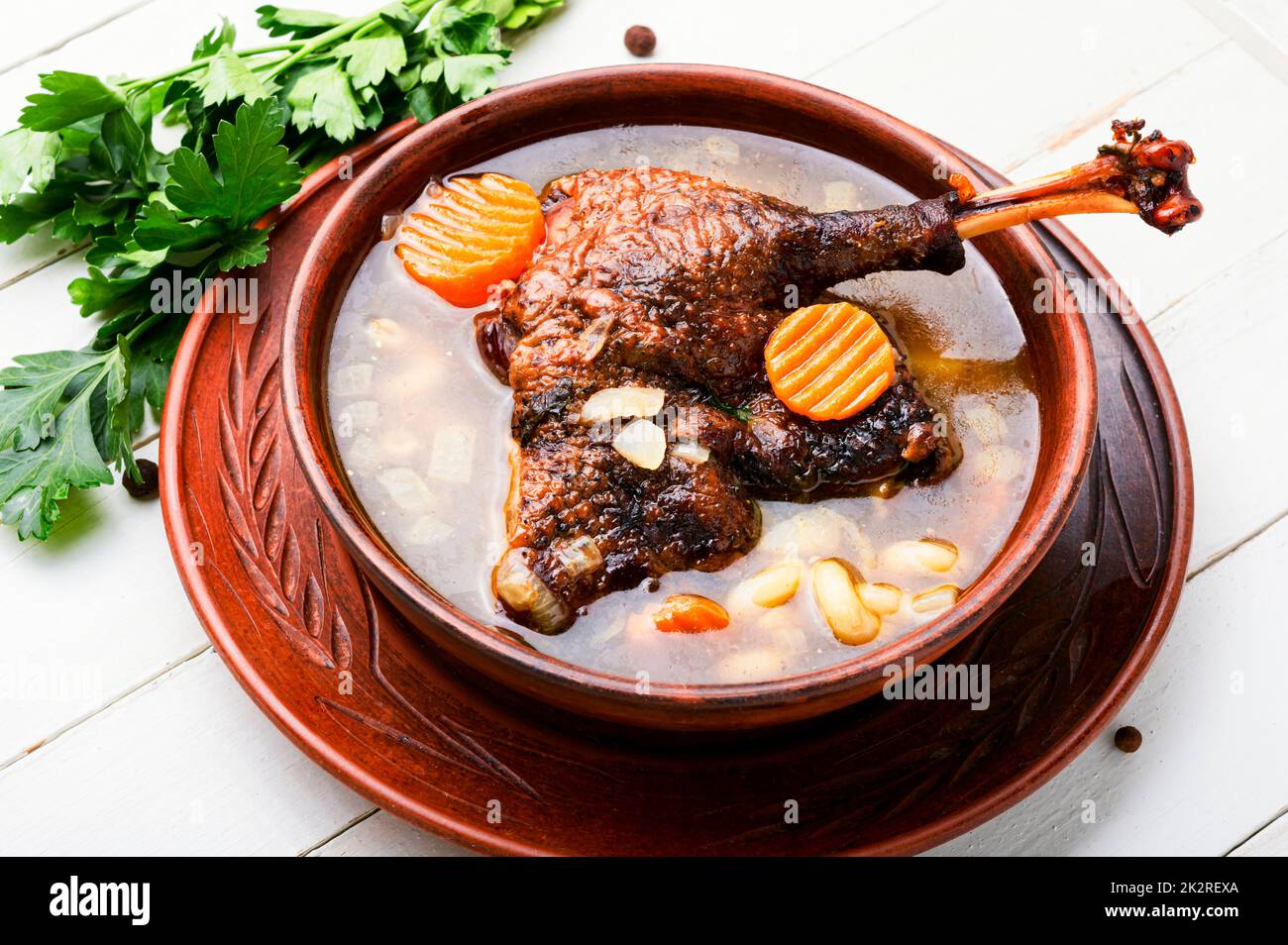 Boiled chicken goose hi-res stock photography and images - Alamy